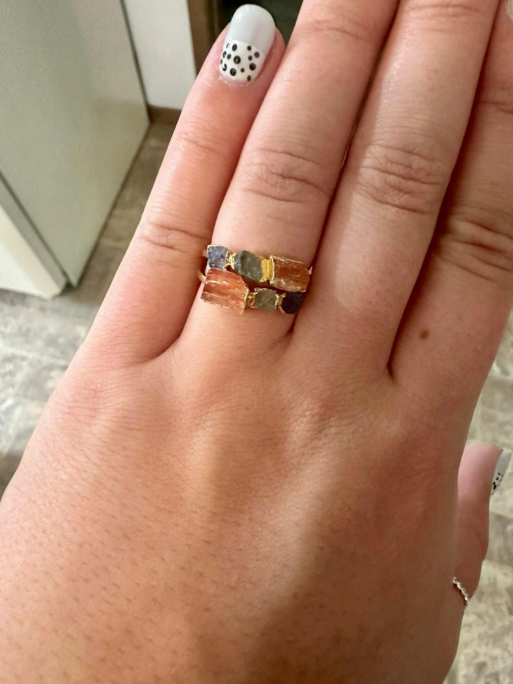 Topaz, Labradorite, and Iolite Ring – Dani Barbe