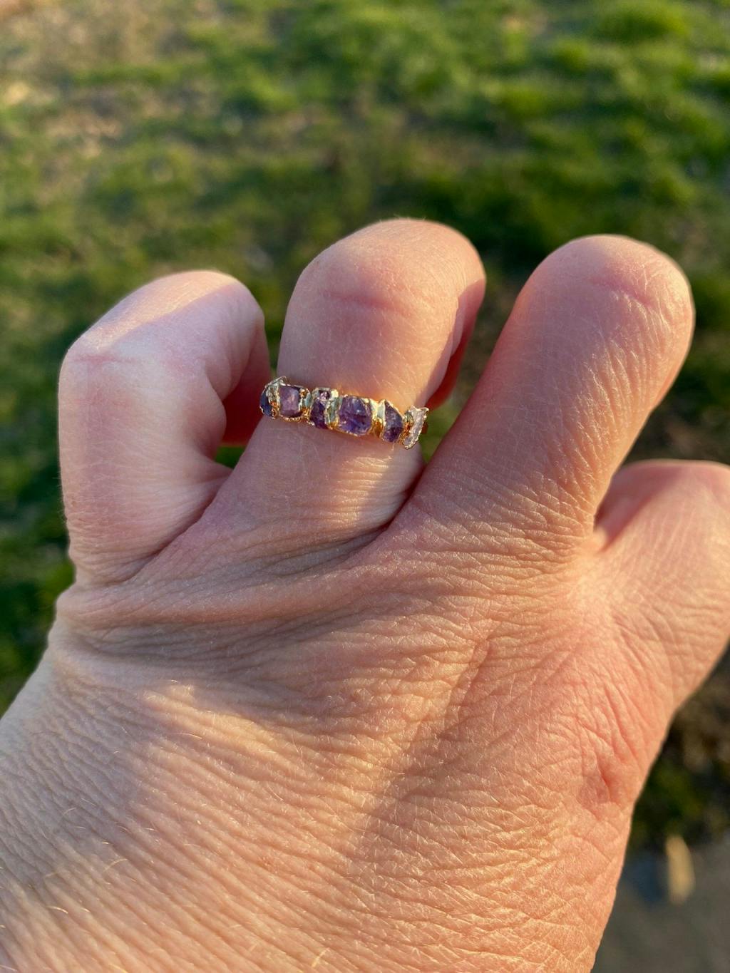 Purple Ombré Birthstone Ring - Dani Barbe