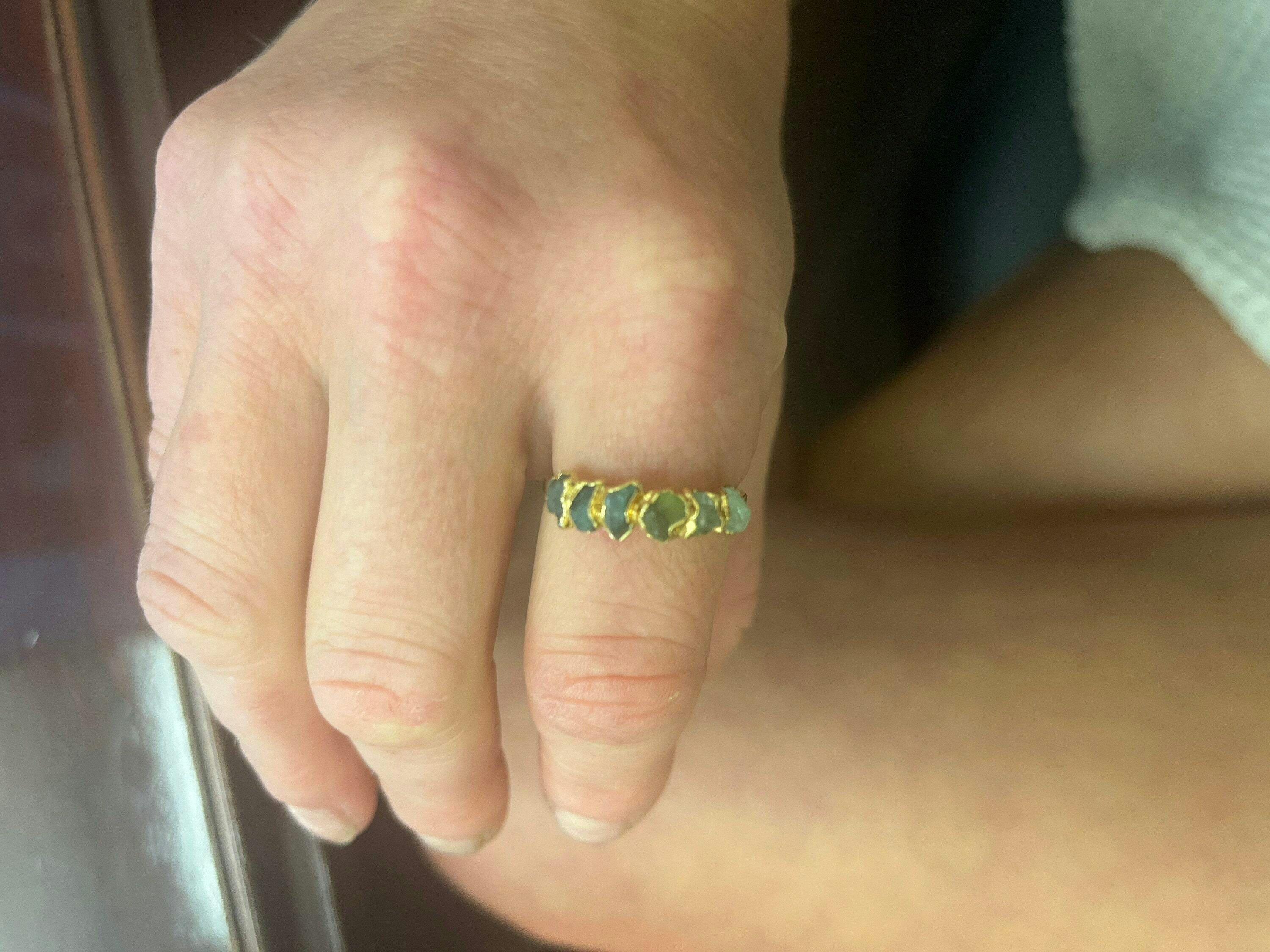 Green Ombré Birthstone Ring - Dani Barbe