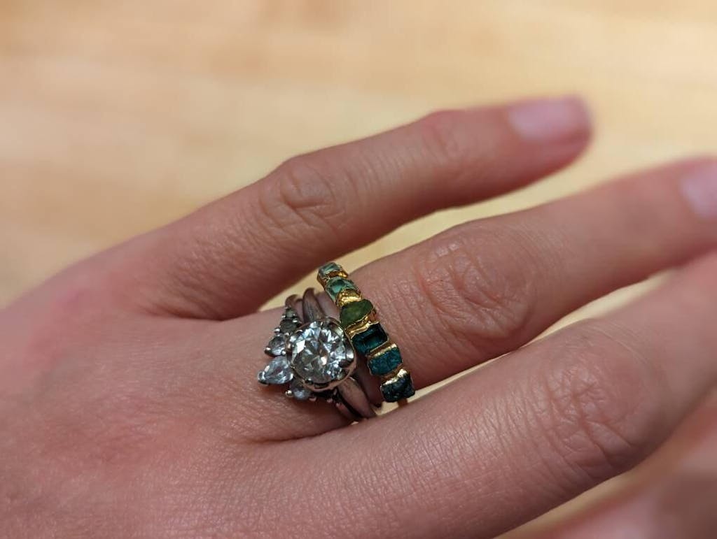 Green Ombré Birthstone Ring - Dani Barbe