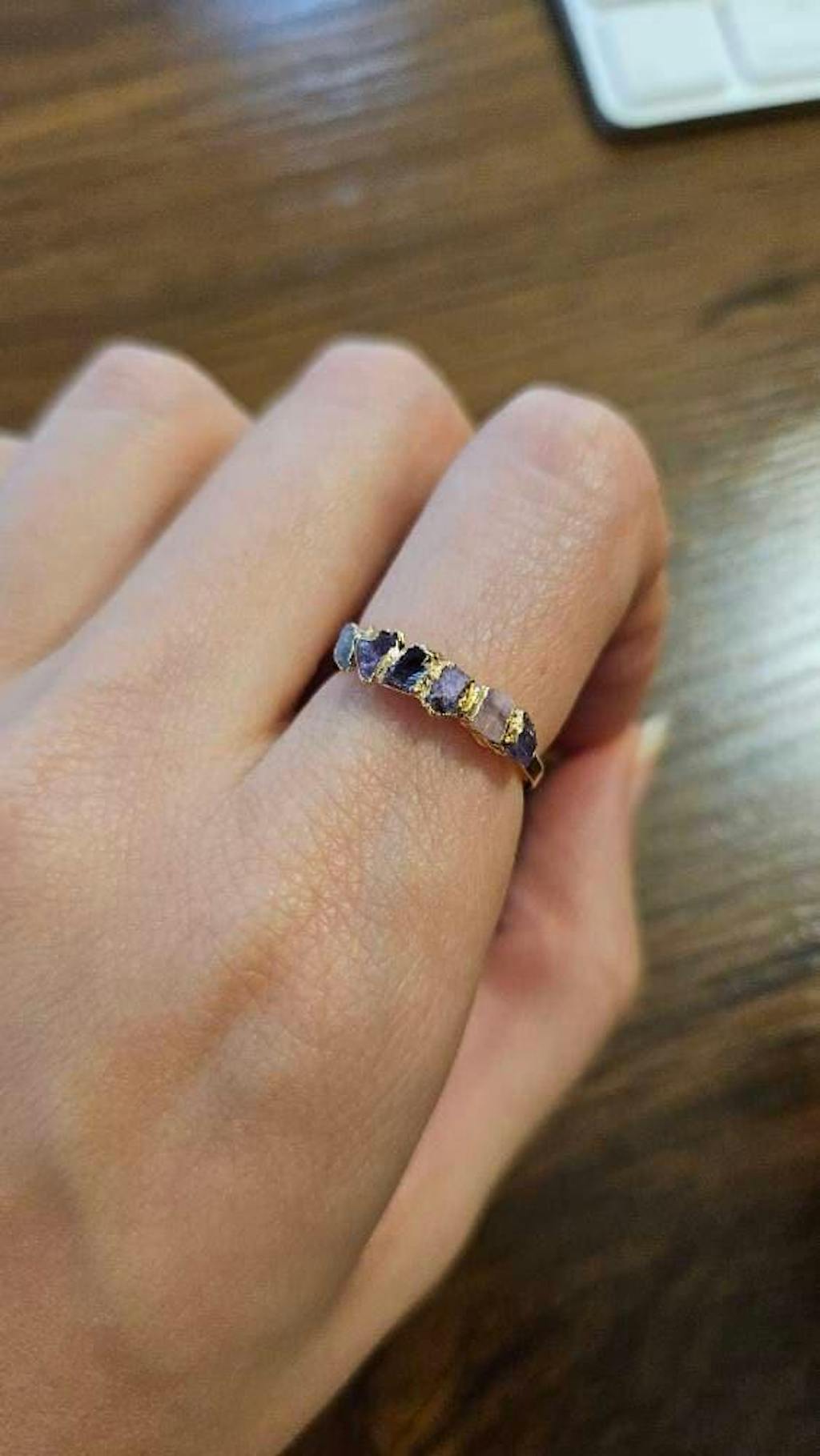 Pink Ombré Birthstone Ring - Dani Barbe