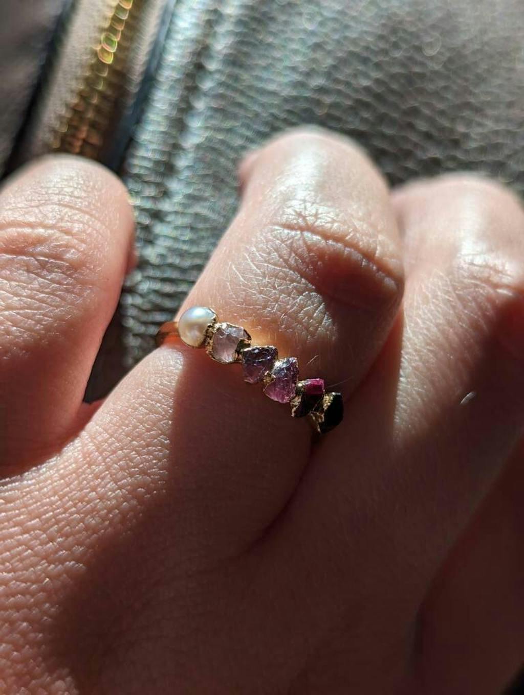 Pink Ombré Birthstone Ring - Dani Barbe