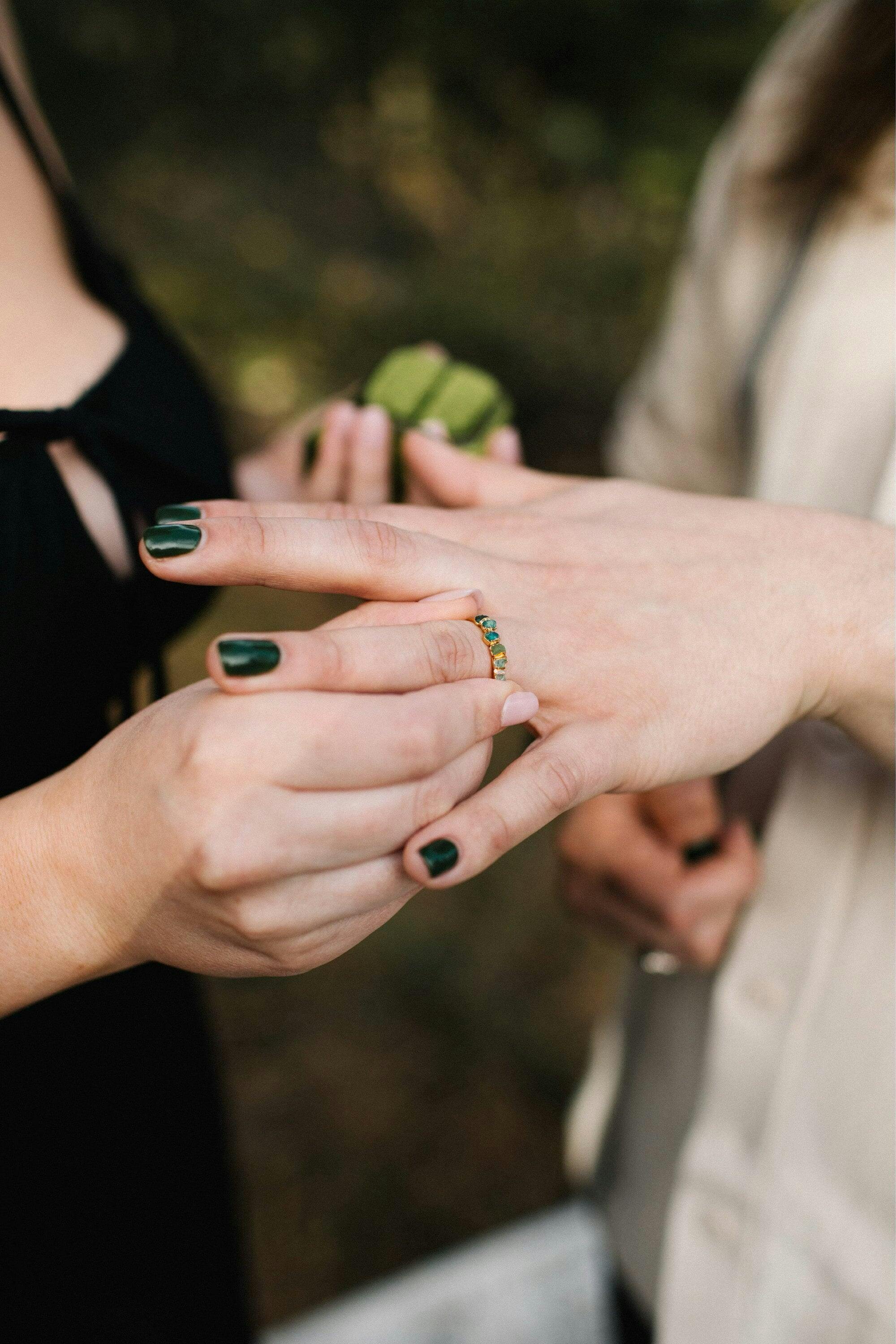 Green Ombré Birthstone Ring - Dani Barbe