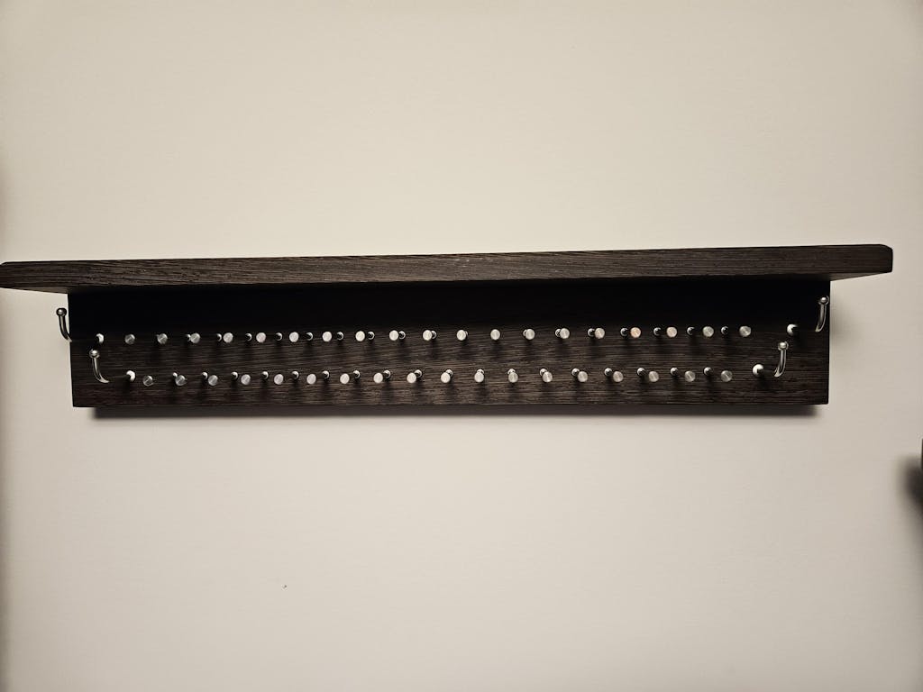 Custom Tie Rack - Choose your size, wood, and hardware finish – Dapper ...