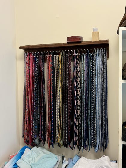 Custom Handcrafted Wood Tie Racks & Pocket Square Organizers – Dapper ...