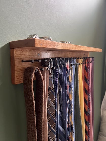 Custom Handcrafted Wood Tie Racks & Pocket Square Organizers – Dapper ...