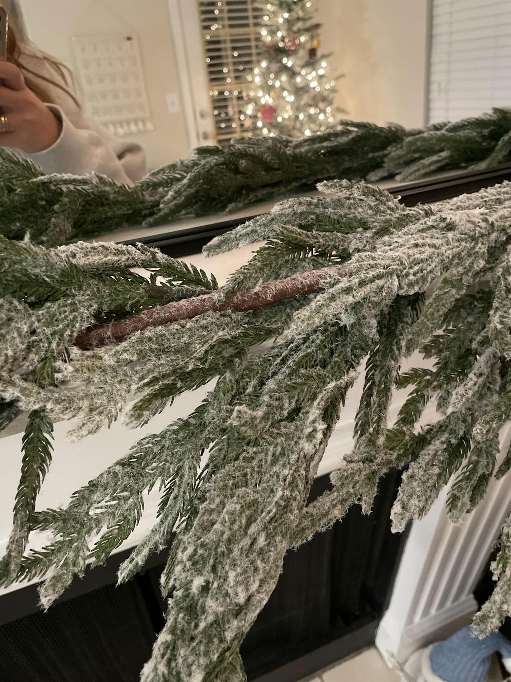 Norfolk Collection - Real Touch Snow Flocked Norfolk Pine Christmas Ho ...