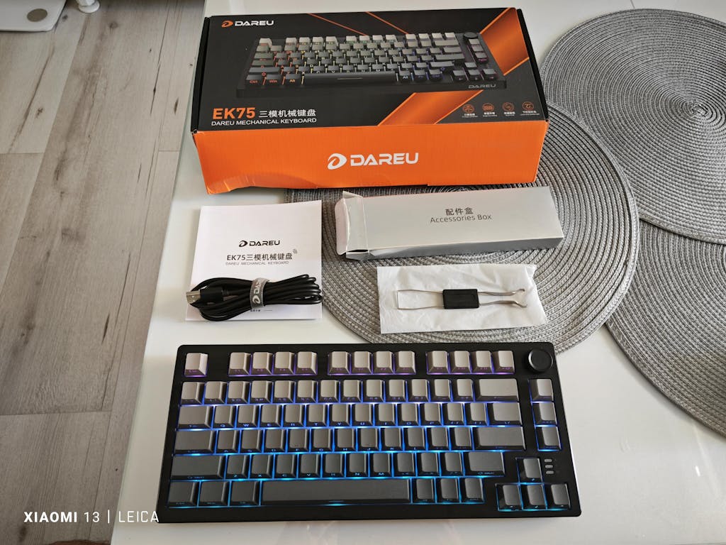 DAREU EK75 Pro | Compact 75-Key Wireless RGB Hotswap Keyboard – Dareu