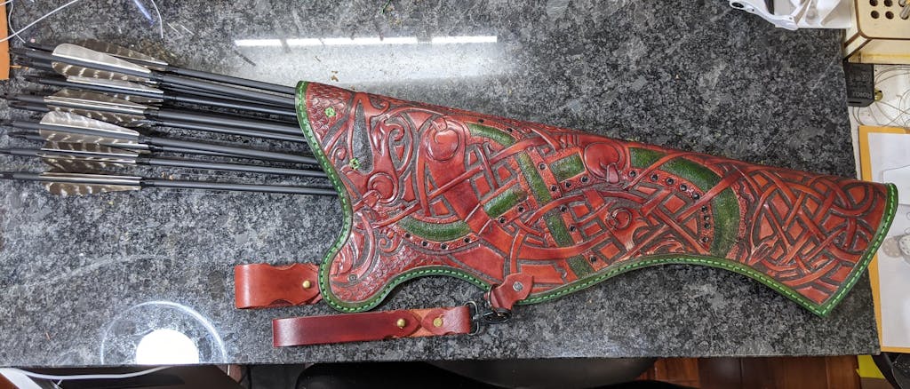 Leather Quiver Pattern - PDF SVG Laser | Dark Horse Workshop