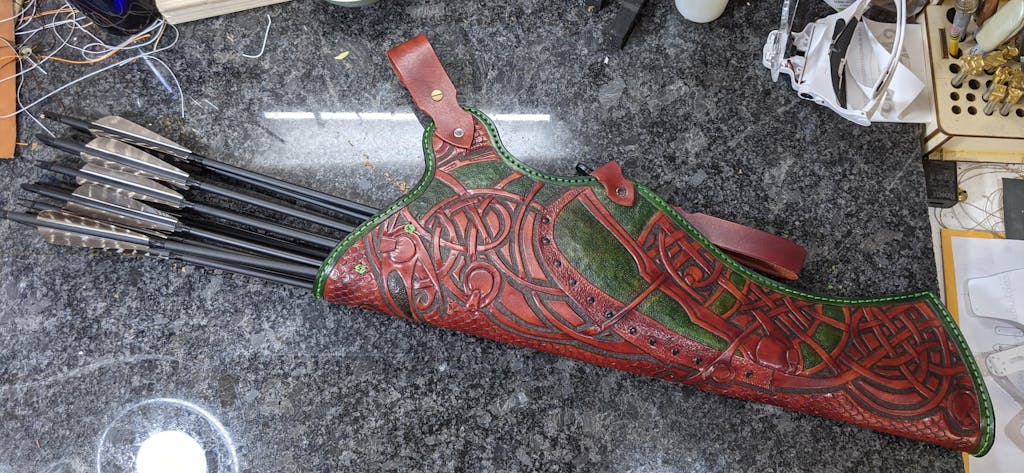 Leather Quiver Pattern - PDF SVG Laser | Dark Horse Workshop