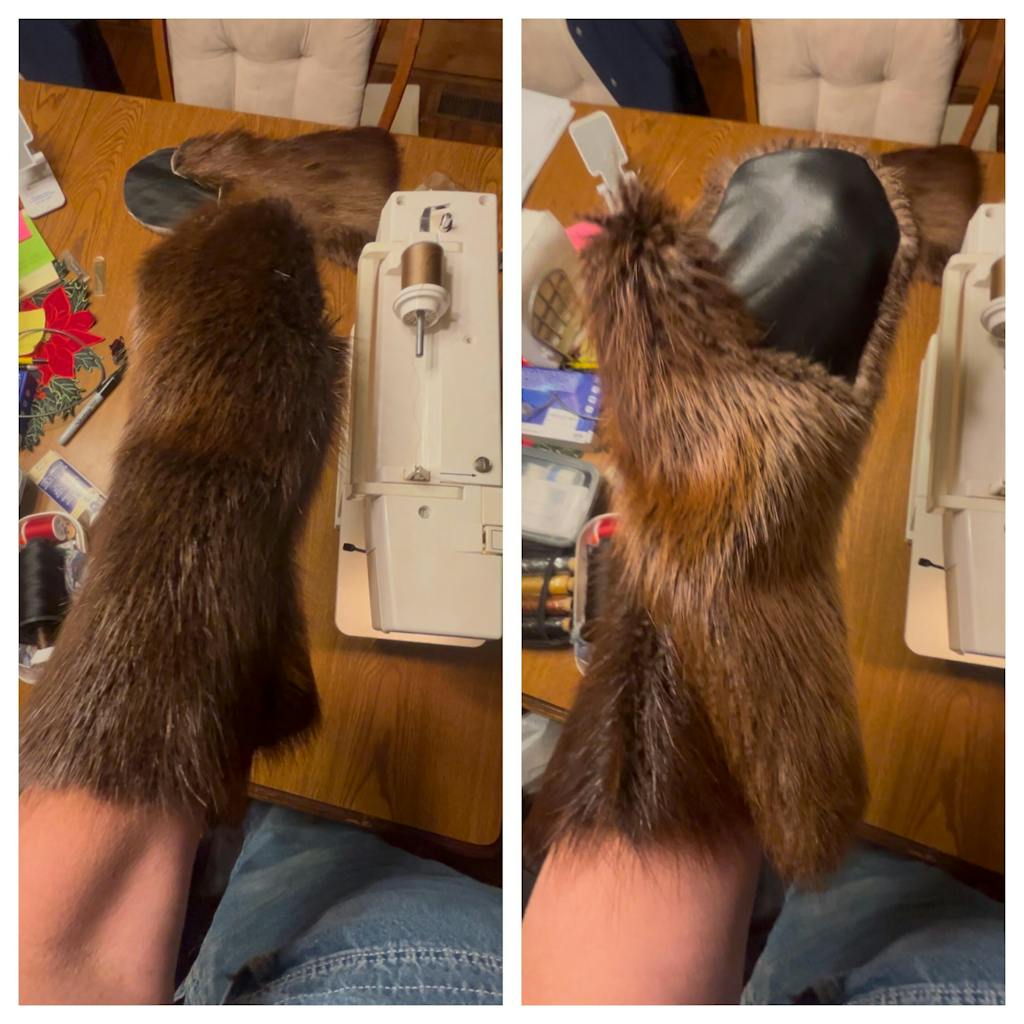 PDF Fur Gauntlet Mitten Pattern and Video Tutorial – Darling Leather ...