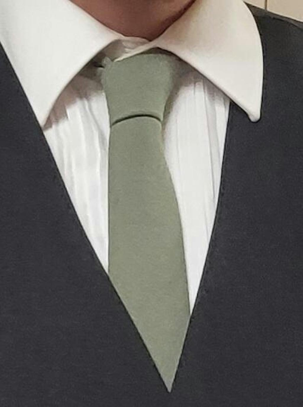 DAZI - Sage - Solid Skinny Tie