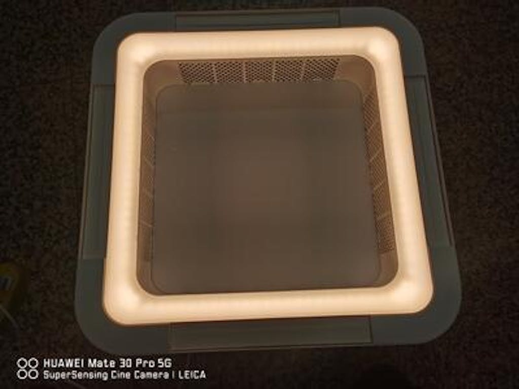 Low Profile Bladeless Ceiling Fan with Light - Square LED – Dazuma