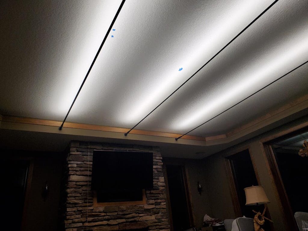 Rotatable Skyline Linear LED Lights Slim Steel Line Ceiling Light - Dazuma