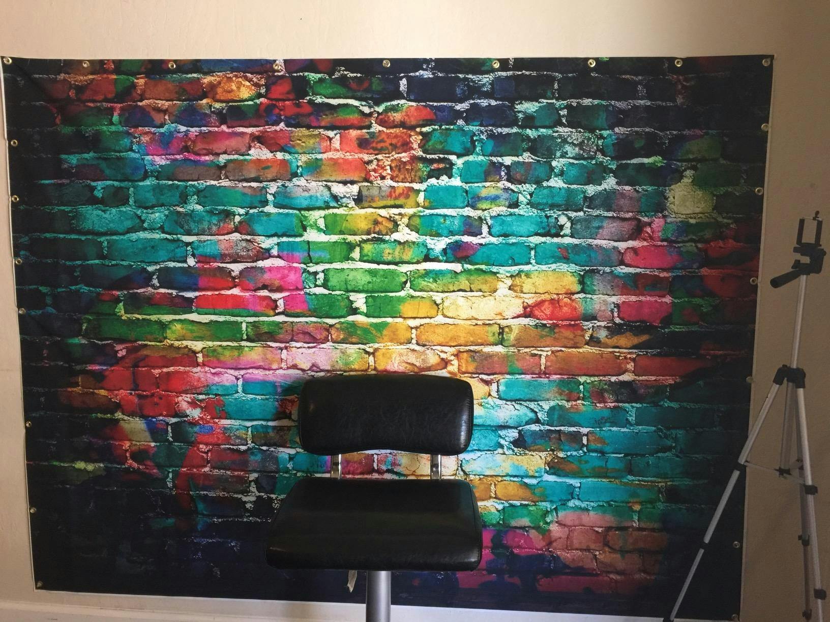 Colorful Brick Wall Backdrops Portrait Photography Backdrops HJ03185 ...