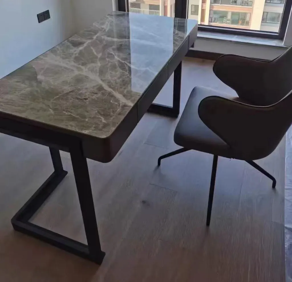 Luxury Hadley Office Desk in Sintered Stone for Small Spaces office ...