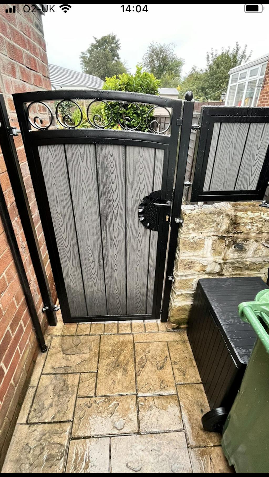 Gate Lock Frame Kit 40mm Profiled Box Section Lock Handles & Cylinder