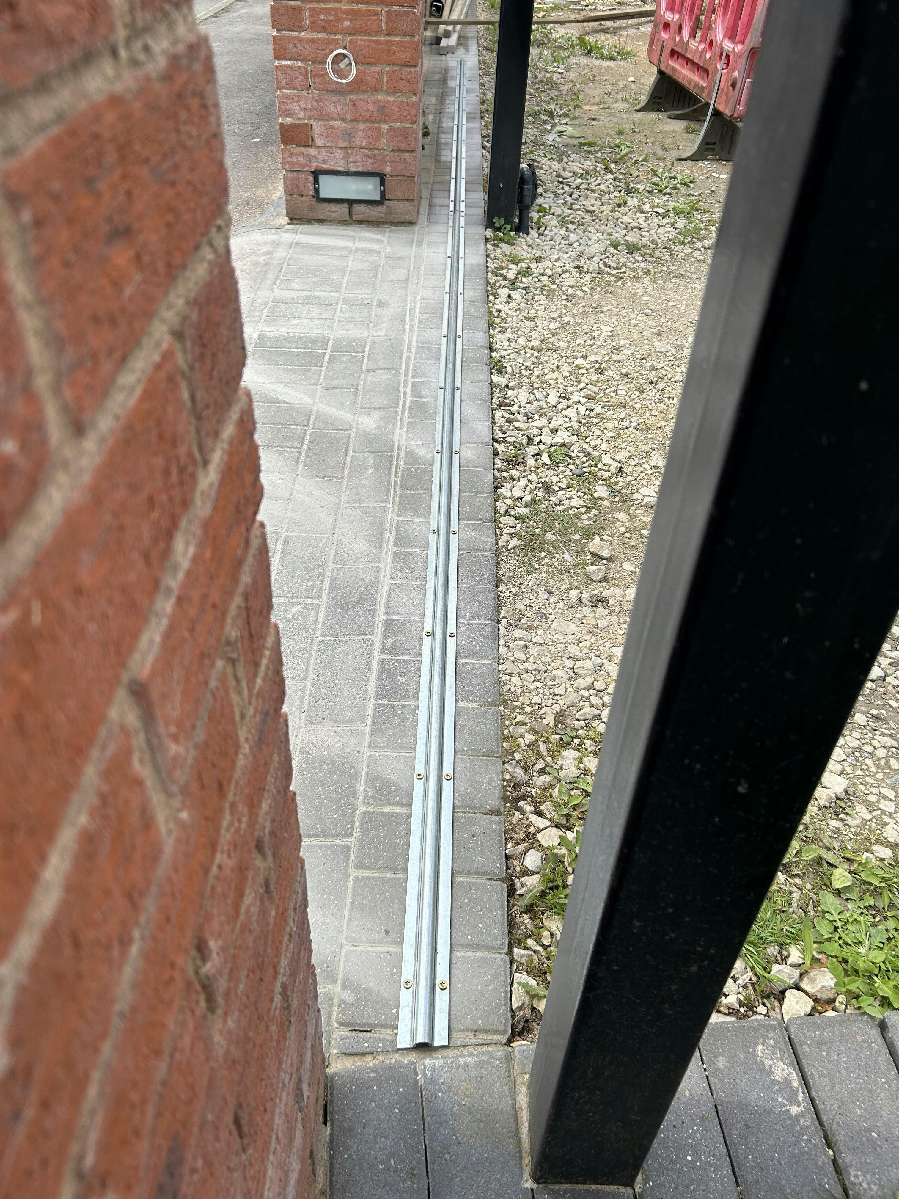 20mm Diameter Sliding Gate Ground Track 60 x 15mm Galvanised