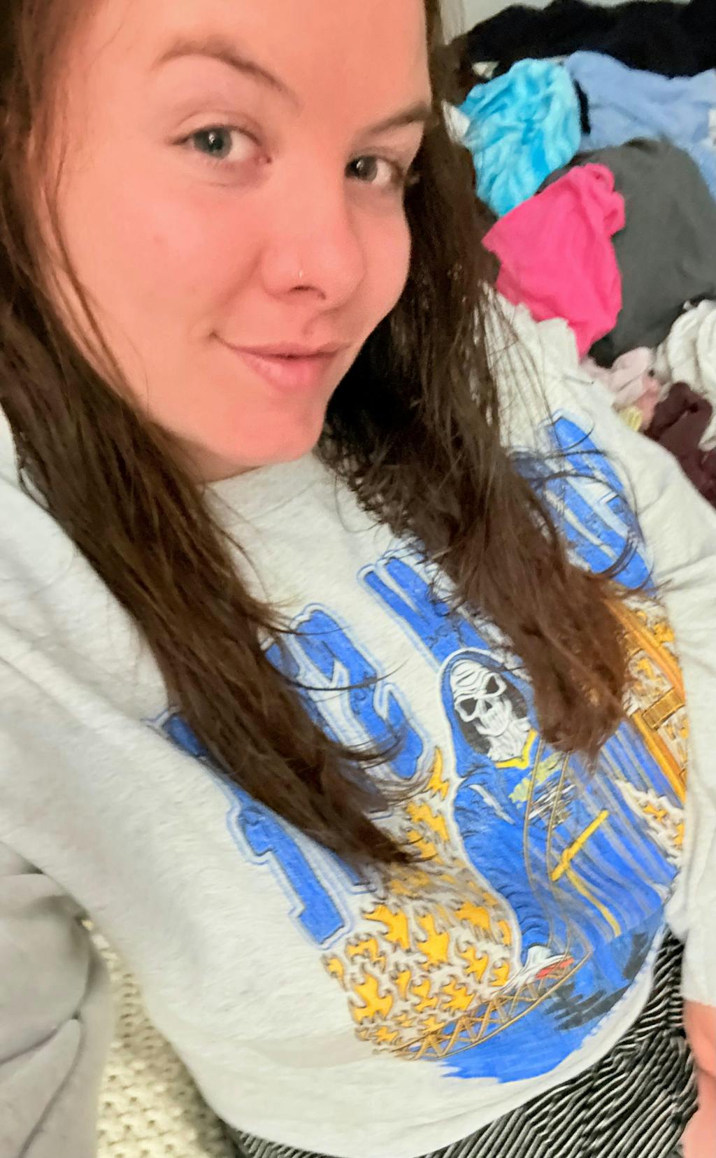 LOS ANGELES FOOTBALL WESTERN CREWNECK SWEATSHIRT - DEAD THREADS – Dead ...