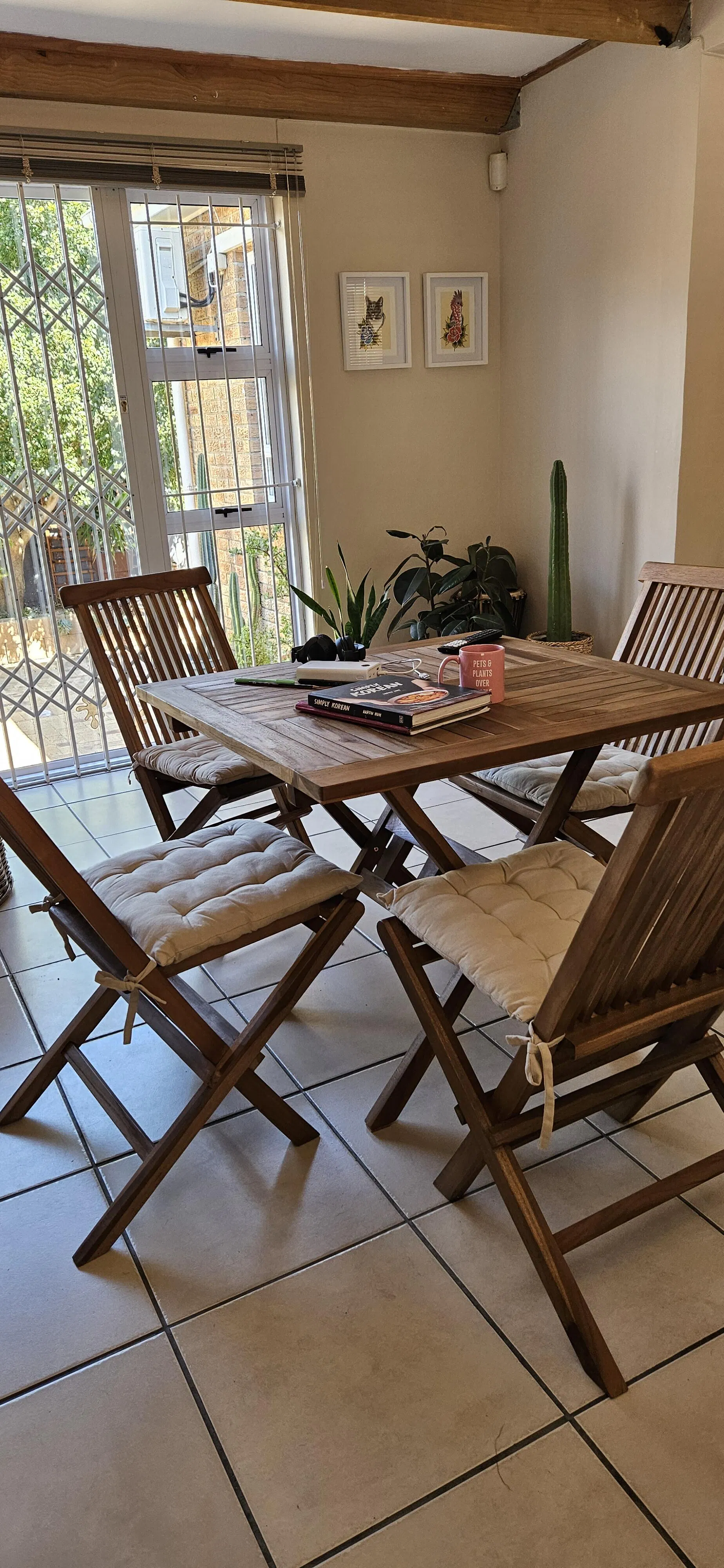 Decofurn | 90cm Square Teak Table Slat Legs | R1999 Save – Decofurn ...