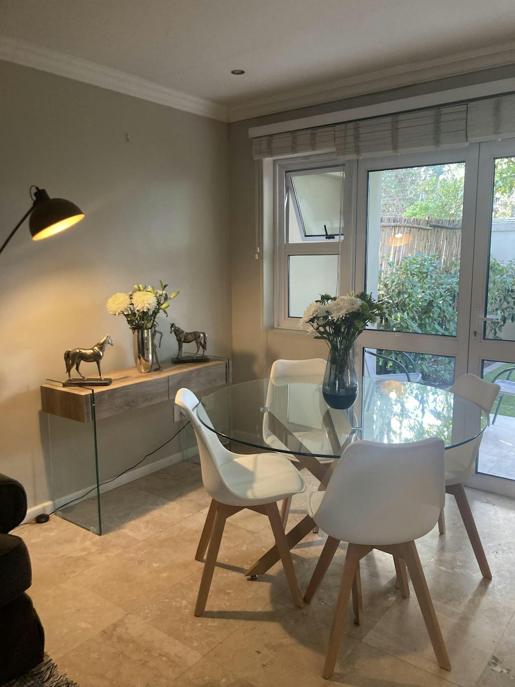 Decofurn | Len Round 10mm Glass Top Dining Table | R1999 – Decofurn ...