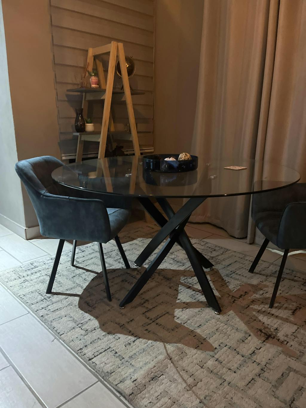 Decofurn | Len Round 10mm Glass Top Dining Table | R1999 – Decofurn ...