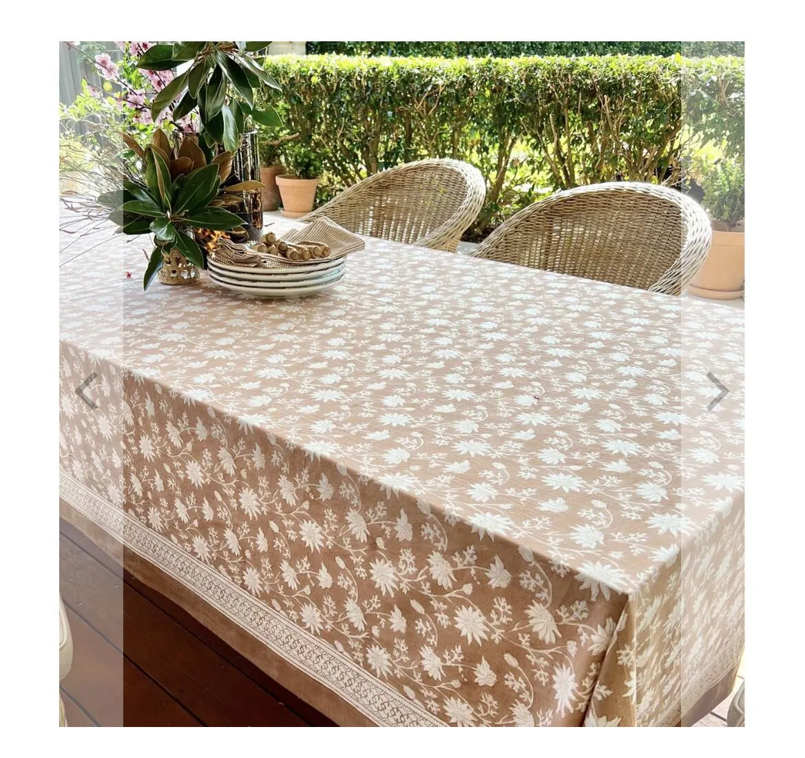 Brown Australian tablecloth - Decor Mantra