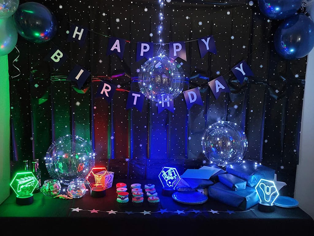 Happy Birthday Balloon Led Decorations / Home Party Decor – Decotree.co ...