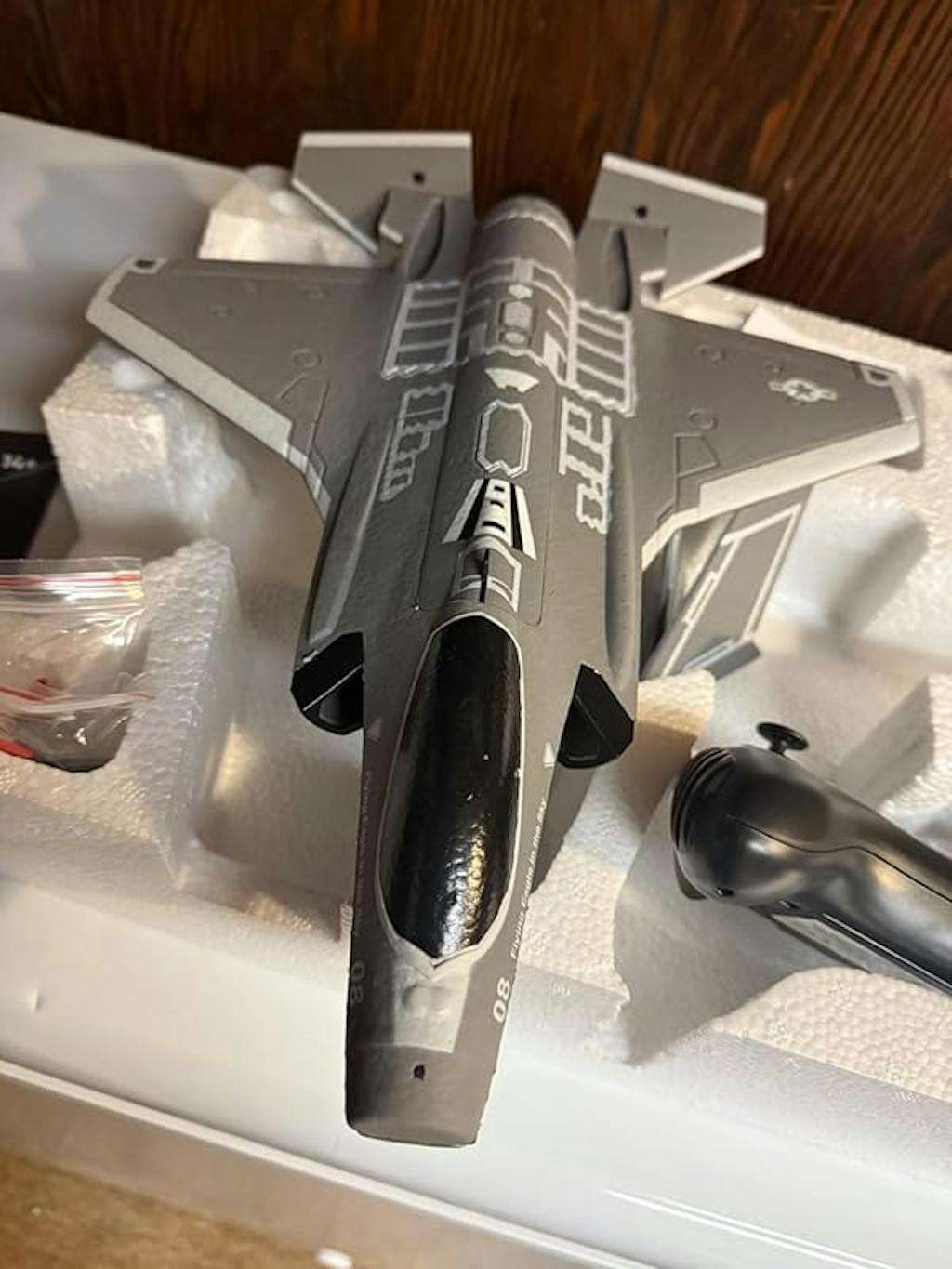 DEERC F35 4 Channel Brushless RC Plane for Adults Remote Control Airpl