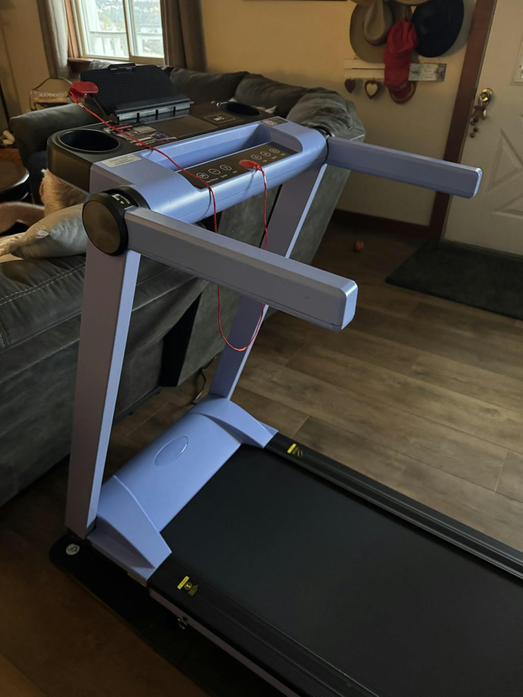 DeerRun A1 Pro Folding smart treadmill with 6% incline Light Blue - 10