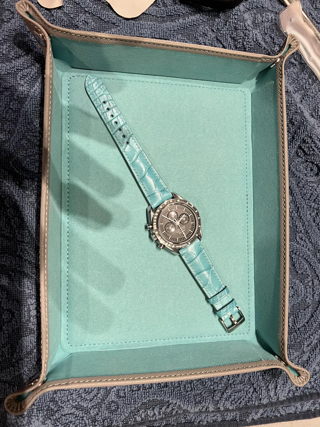 Matte Turquoise Alligator Signature Strap - Handcrafted Leather Watch ...