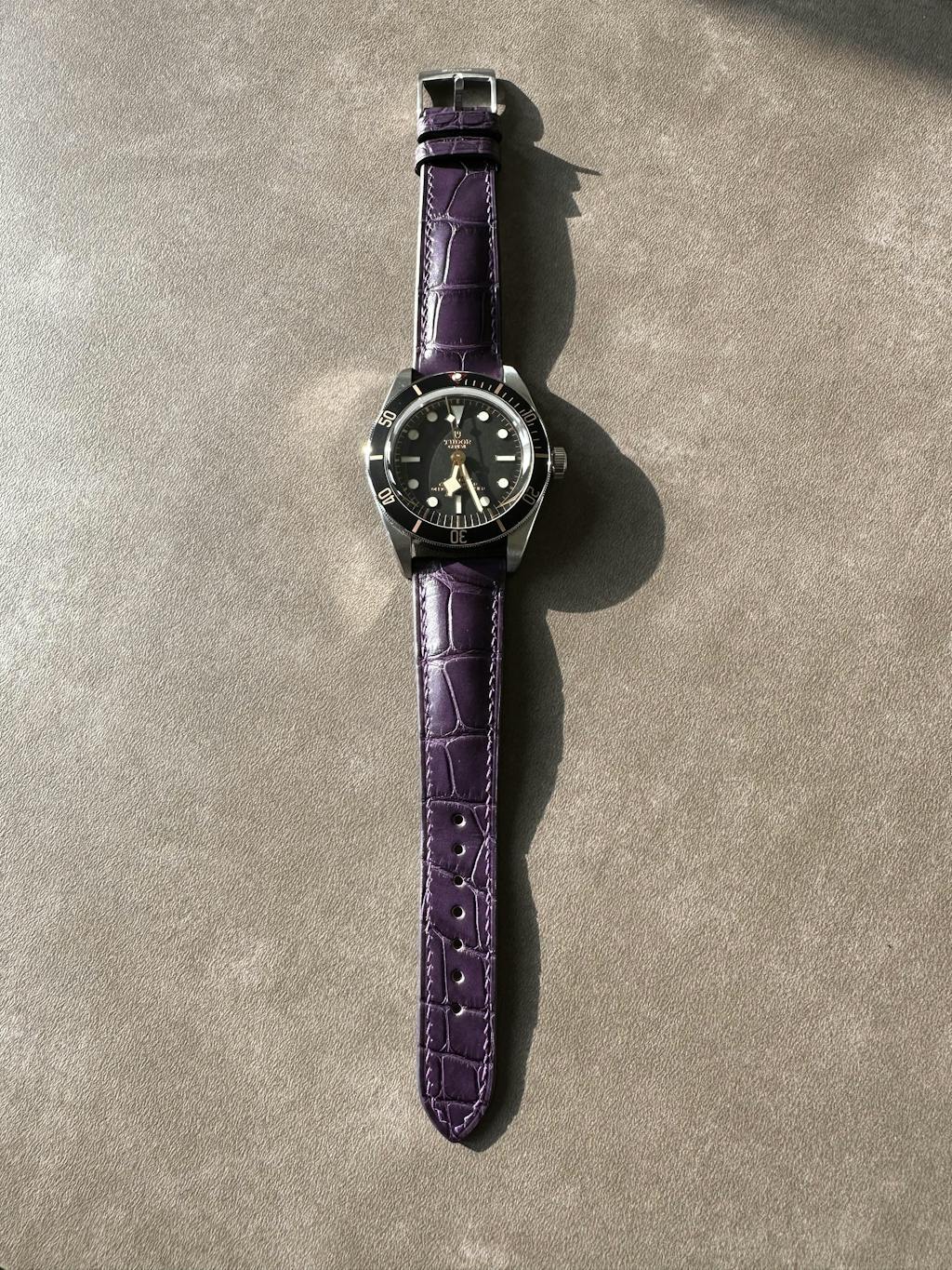 Matte Purple Alligator Signature Strap – Delugs