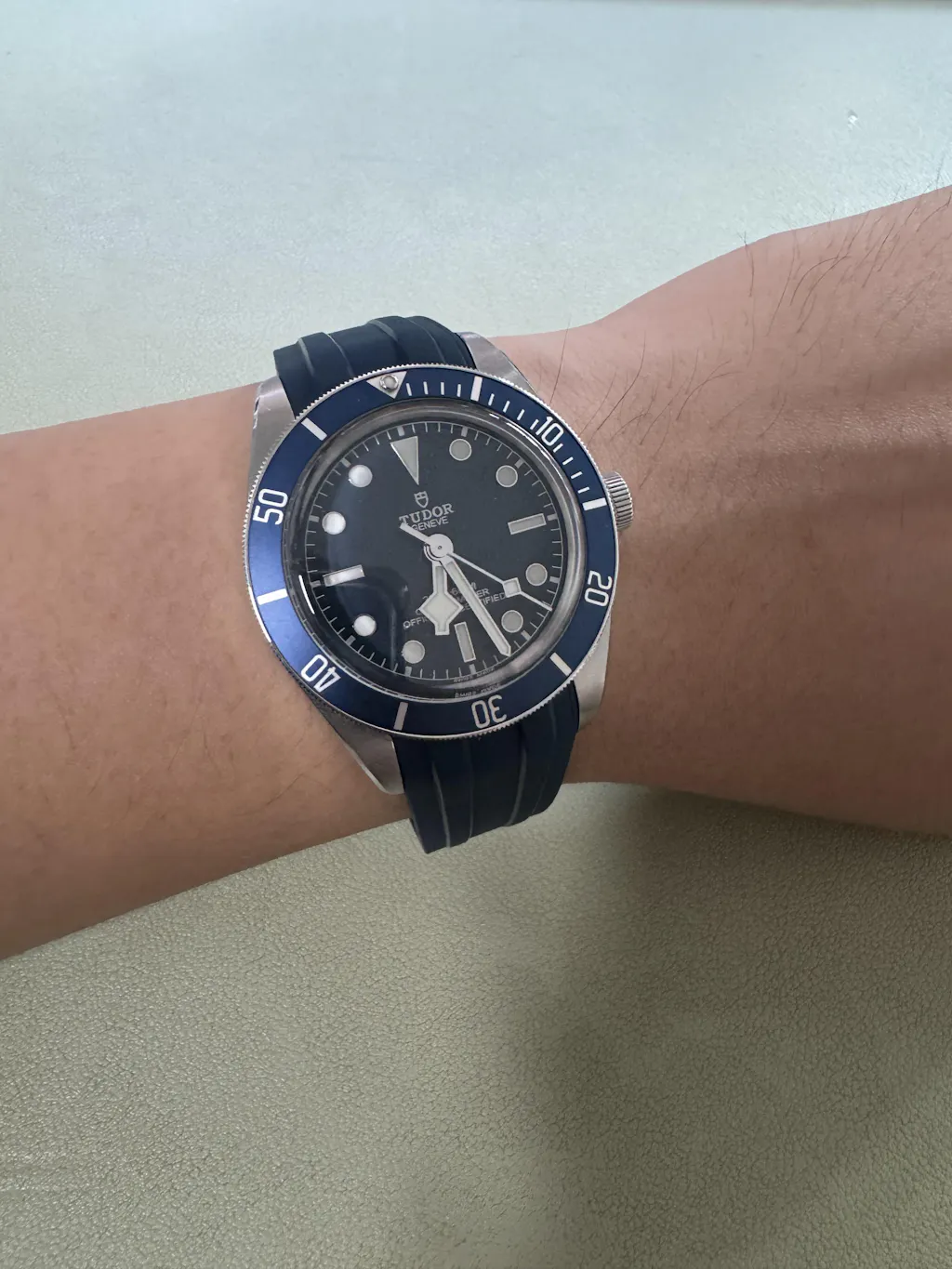 Navy CTS Rubber Strap for Tudor BB58 – Delugs
