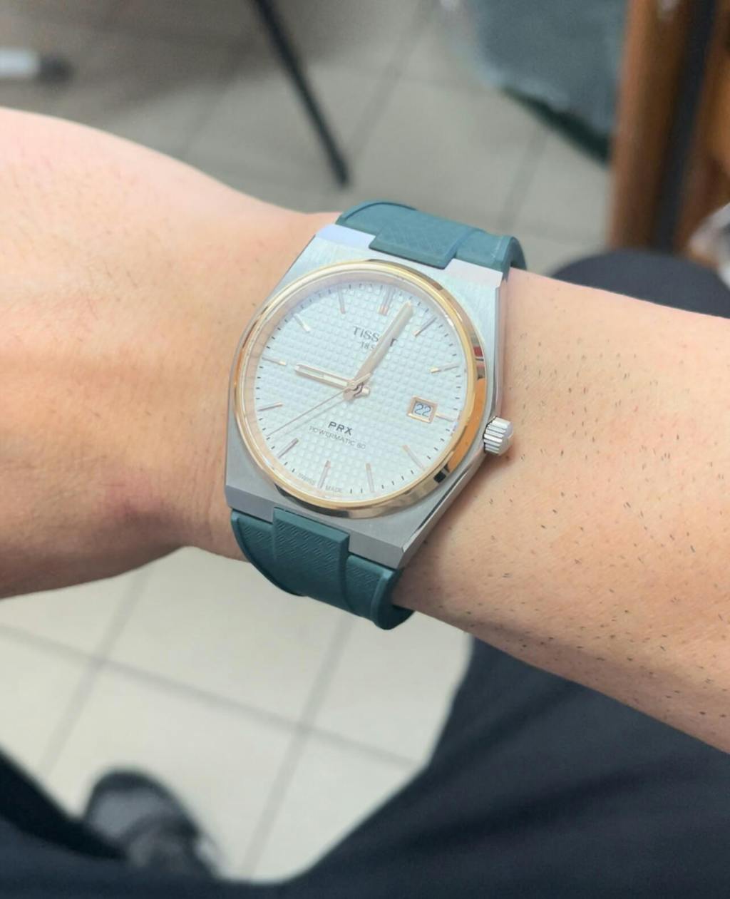 Emerald Green CTS Rubber Strap for Tissot PRX – Delugs