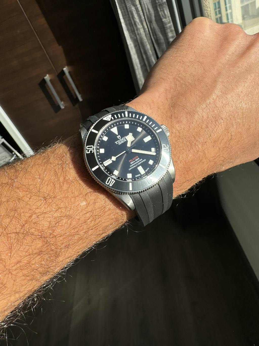 Black CTS Rubber Strap for Tudor Pelagos 39 – Delugs