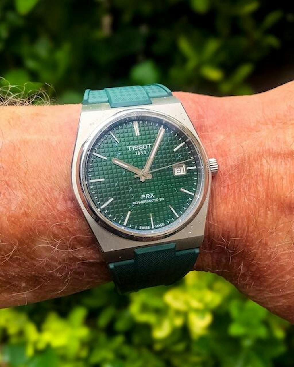 Emerald Green CTS Rubber Strap for Tissot PRX – Delugs