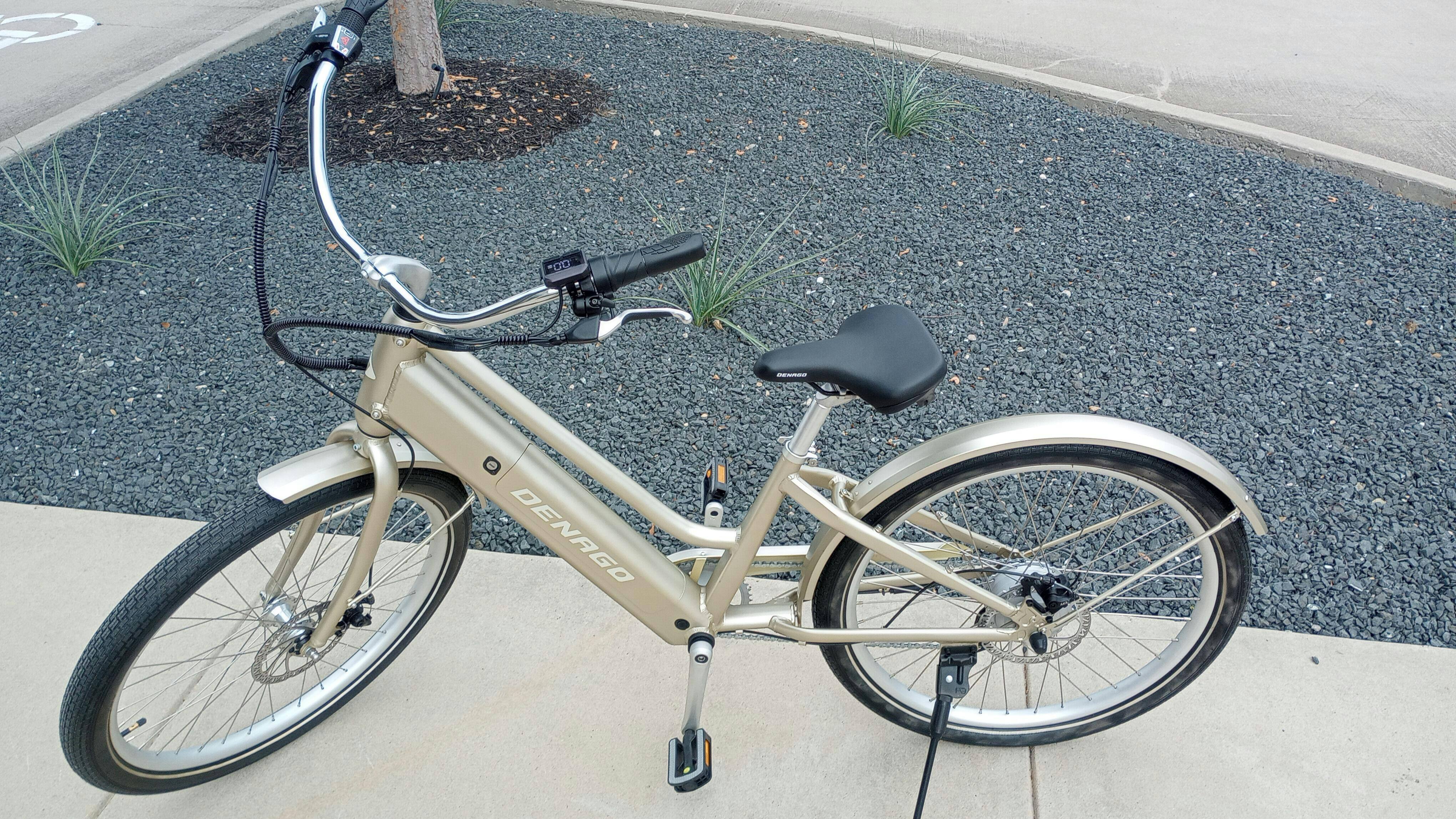 Denago Cruiser 1 Step Thru eBike | 50 Miles LG Battery Electric Bikes ...