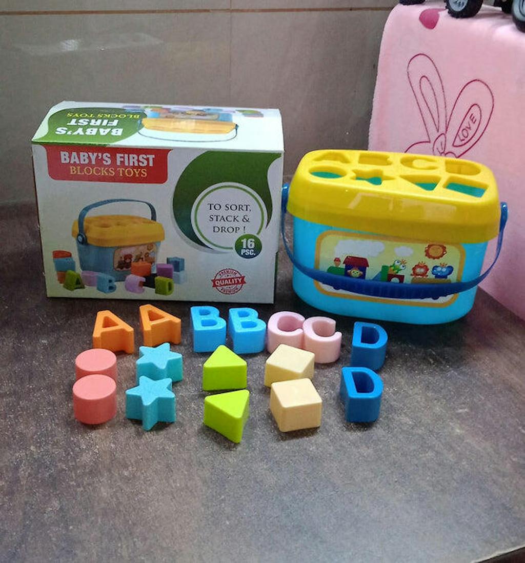 Buy Baby First Block Geometric Shape Sorting, Stacking Toy