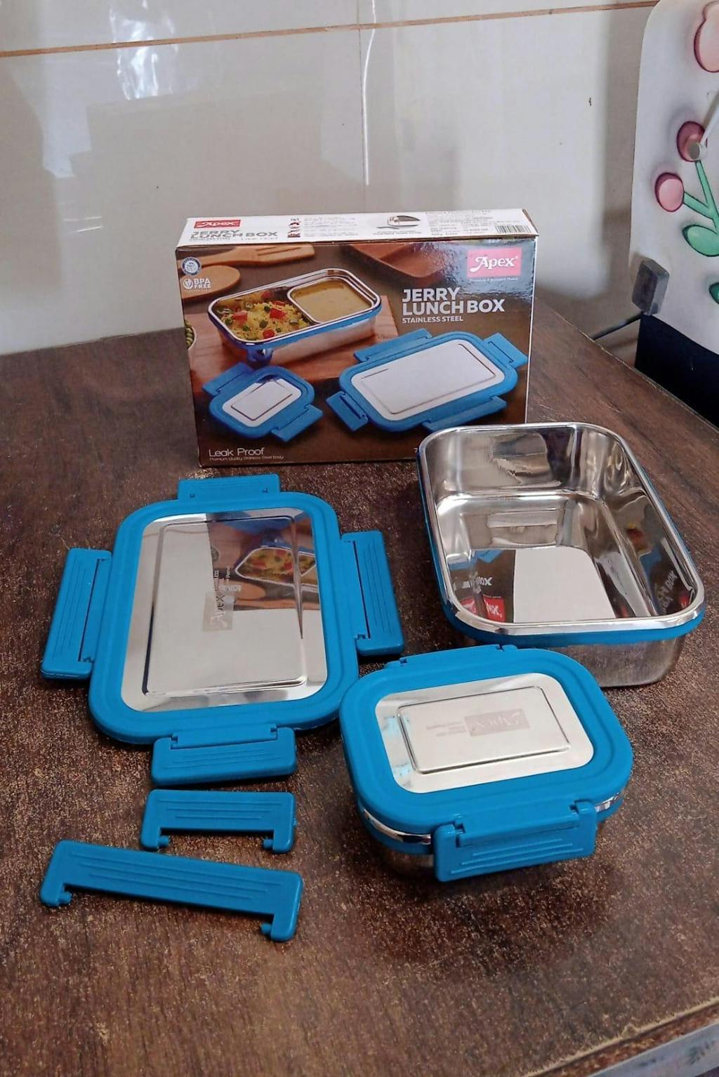 Apex Jerry Lunch Box Premium Stainless Steel Food Container (2 Pc / 70