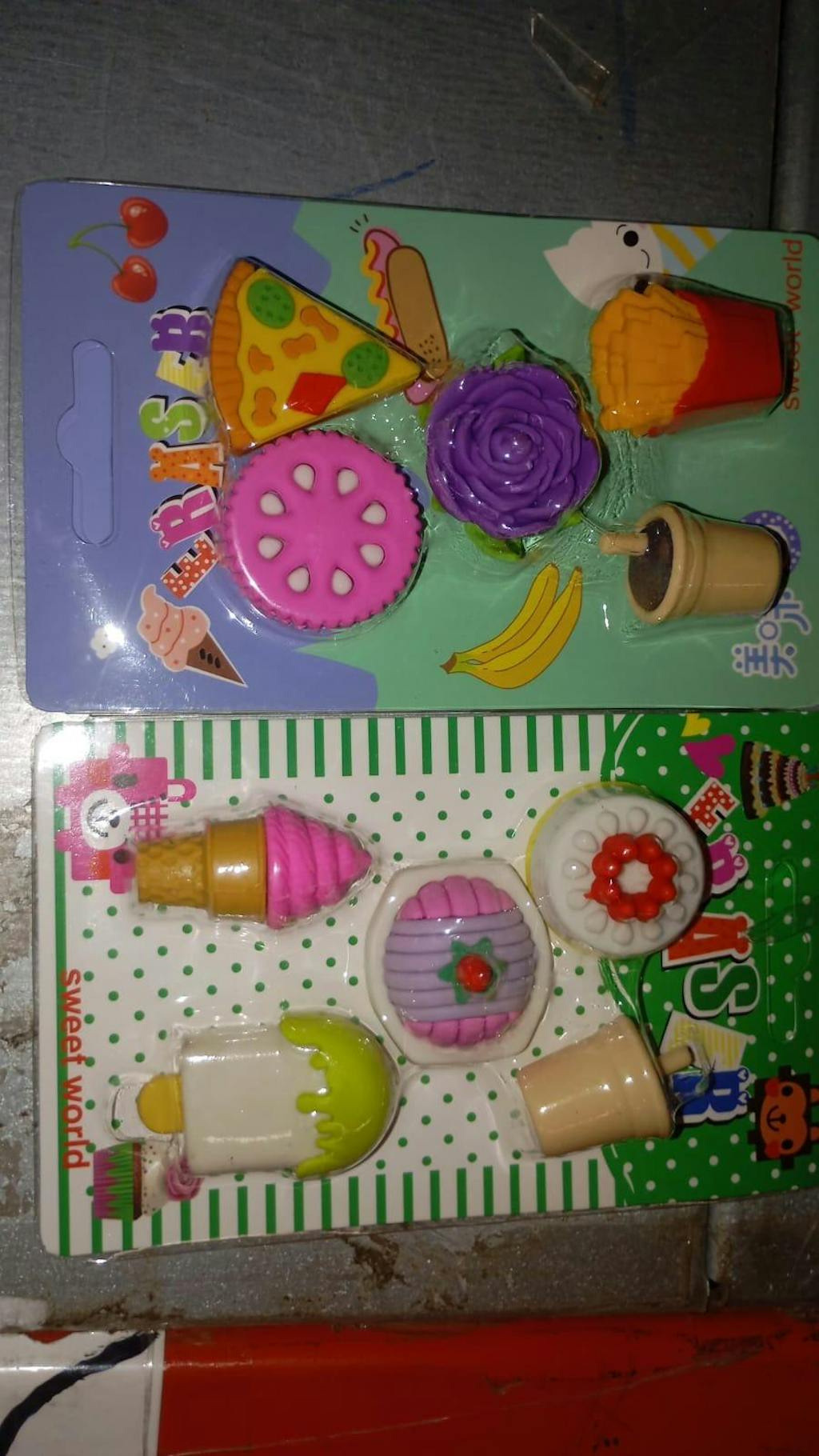 Mix Design Fancy Erasers Set (1 Set)