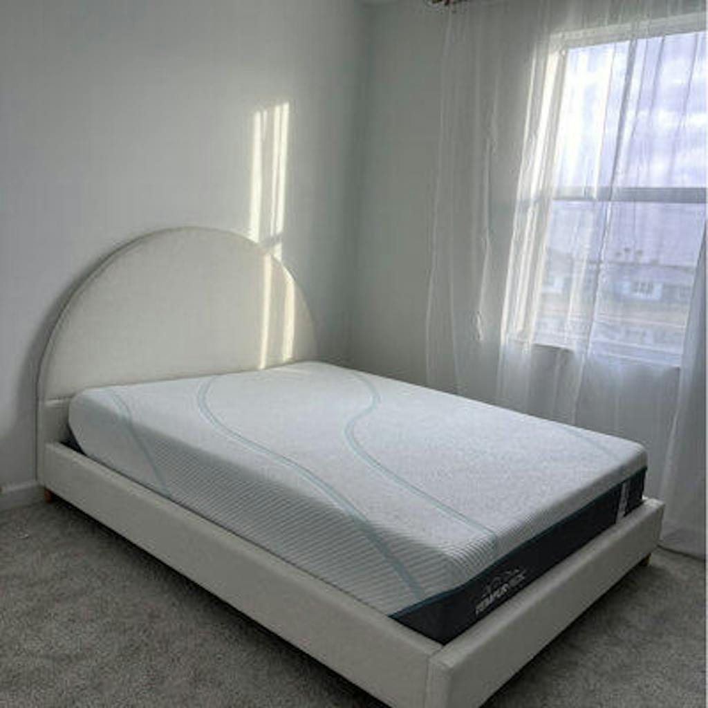 Boucle Queen Arch Bed – Elegant Design & Comfort | DG Casa