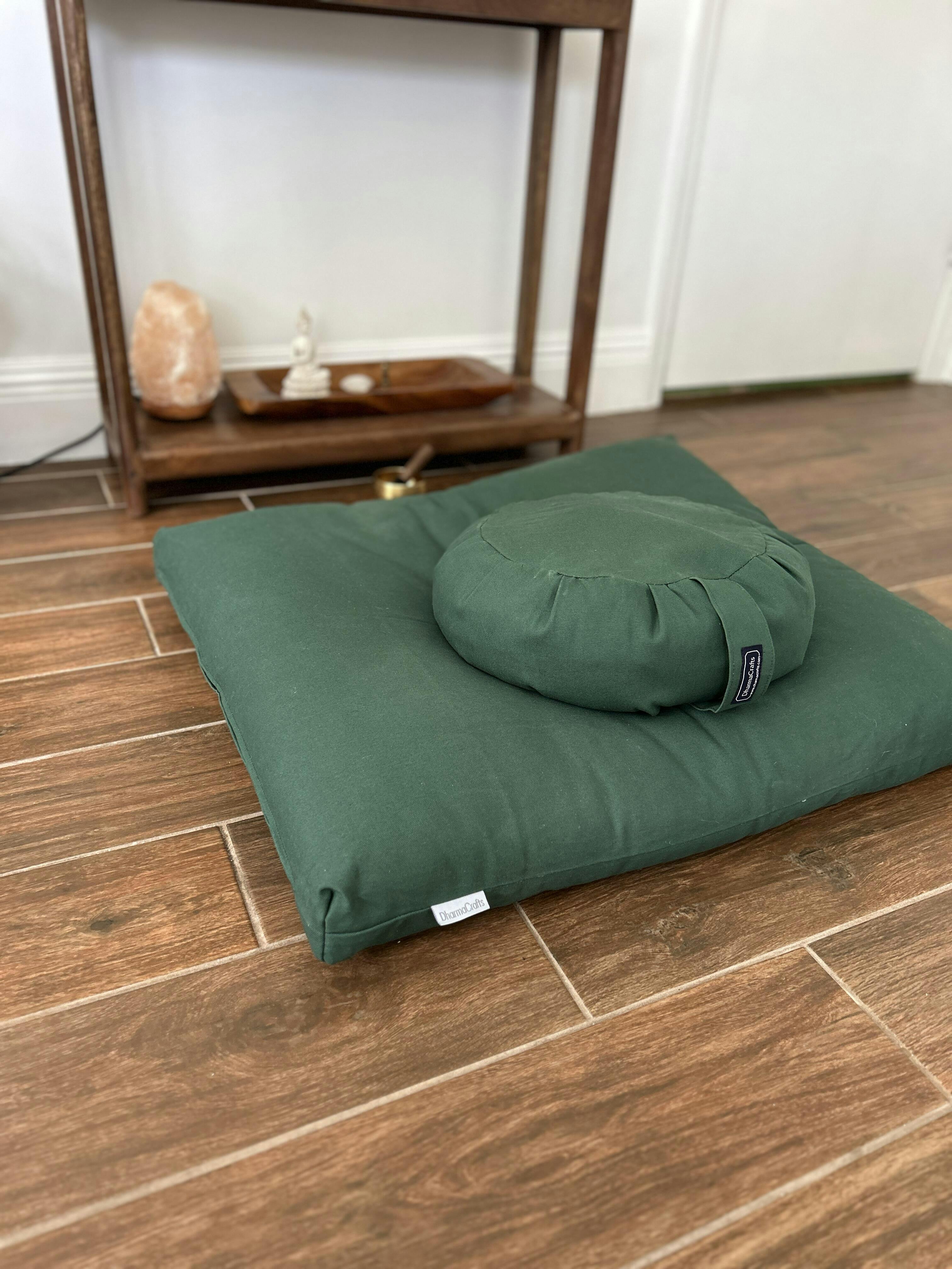 Organic Cotton Fill Studio Zafu Zabuton Set Meditation Cushions ...