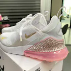 Custom Designed Crystal Encrusted Genuine Sneakers