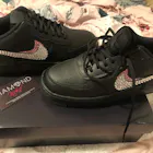 Custom Designed Crystal Encrusted Genuine Sneakers