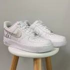 Custom Designed Crystal Encrusted Genuine Sneakers