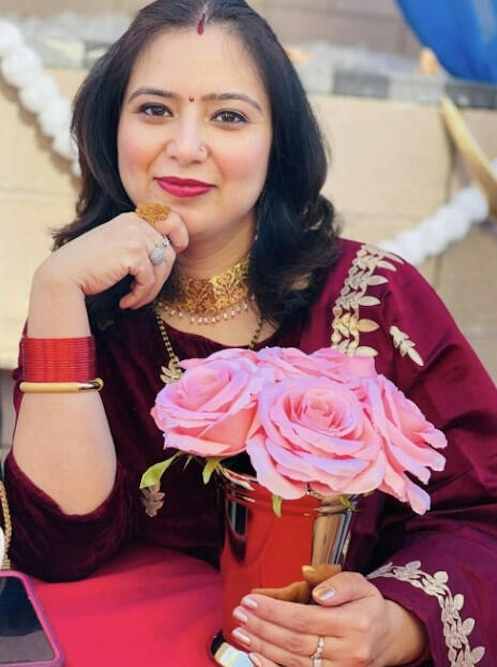 Indali Gold Tone Silver Choker