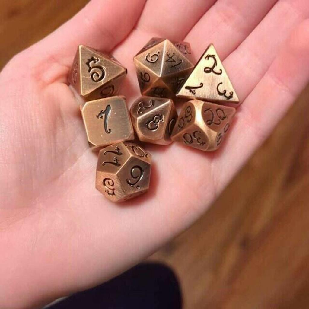 Copper Dragon Wyrmling Dice - Dice Dragons