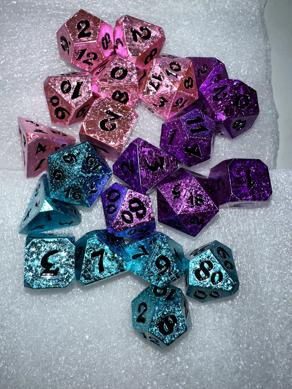 7pc RPG Set - Rosefire Fury – Die Hard Dice