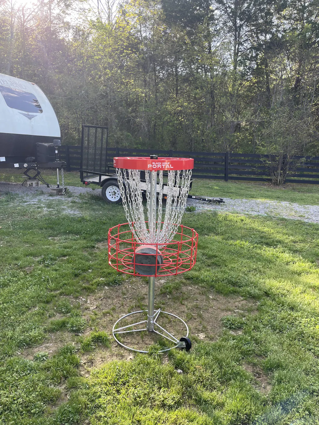 MVP Black Hole Portal Disc Golf Basket (Portable Version 2) – Disc Golf ...