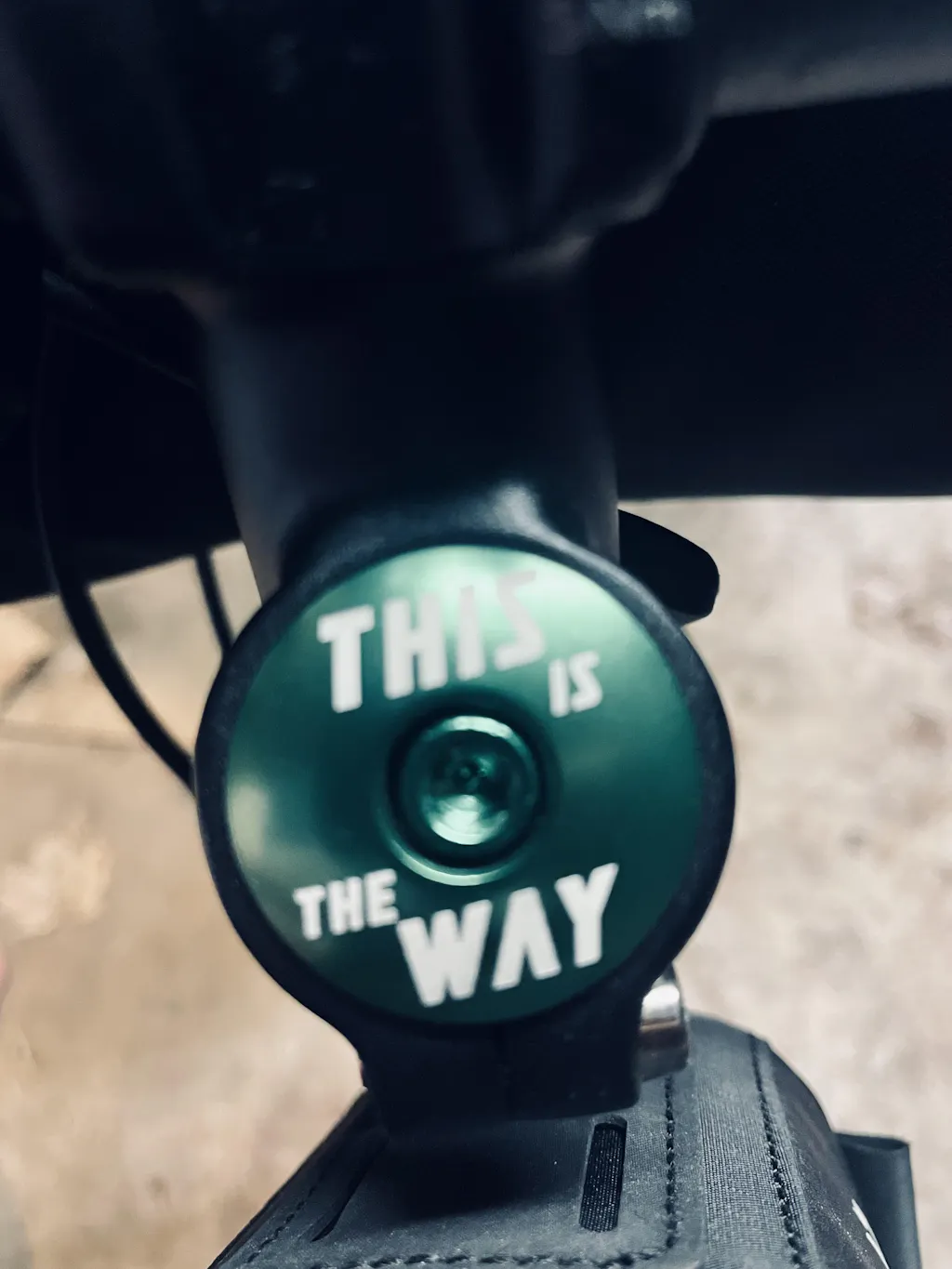 This Is The Way Custom Bicycle Headset Stem Top Cap – Dispatch Custom ...